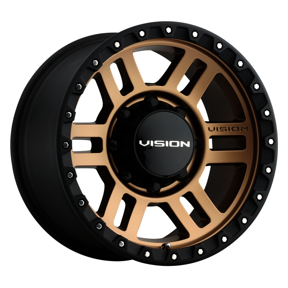 (1) 18X9 +12 8X165.1 8X6.5 VISION MANX 2 BRONZE WHEEL/RIM 18" INCH ...