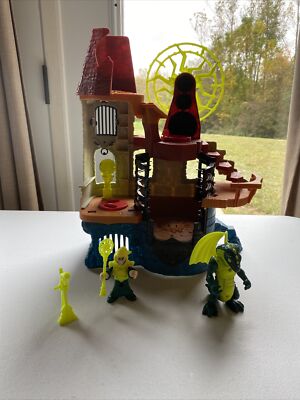 Fisher Price Imaginext Castle Wizard Tower Action Tech Playset Figures ...