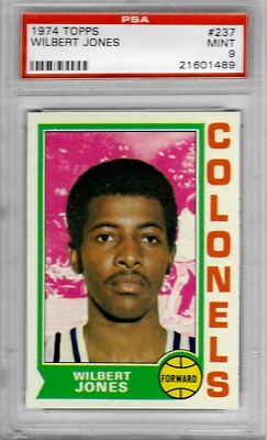 1974 Topps #237 Wilbert JONES - PSA 9+++ Colonels | eBay
