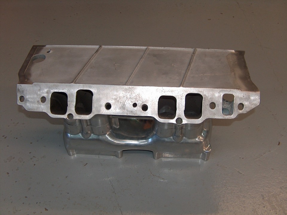 Vintage Edelbrock BB Chevy 2x4 Tunnel Ram Intake Manifold UR2X Chipped ...
