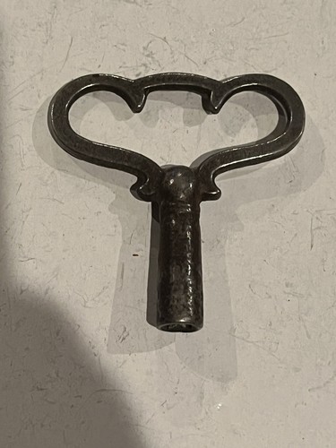 Antique Fancy Ornate Iron Mantel Clock Winding Key Size 8 | eBay