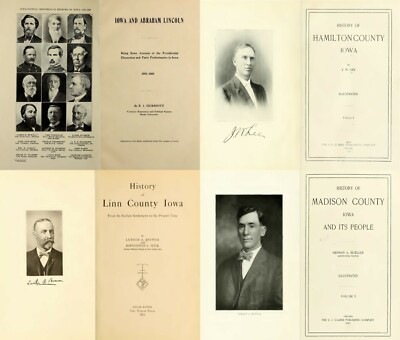 Iowa History Genealogy Ancestry Records - 107 Old Books Vol.2 on DVD | eBay