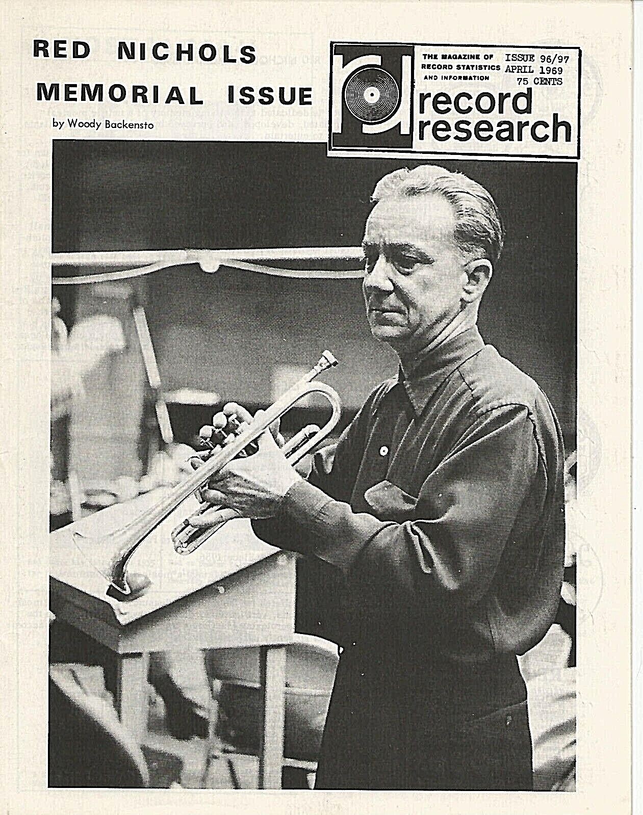 GREAT JAZZ~BLUES~FOLK~R&B~GOSPEL ARTISTS~RECORD RESEARCH MAGAZINE~ #96/ ...