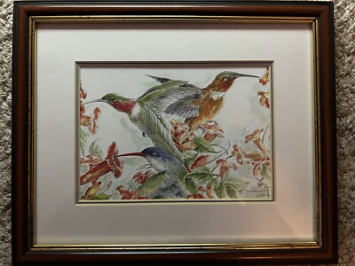 Hummingbirds Print by Frank M Hnat | eBay