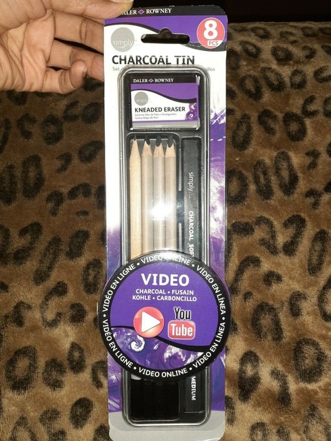 Daler Rowney Charcoal Tin Set 8pc Unopened for sale online | eBay