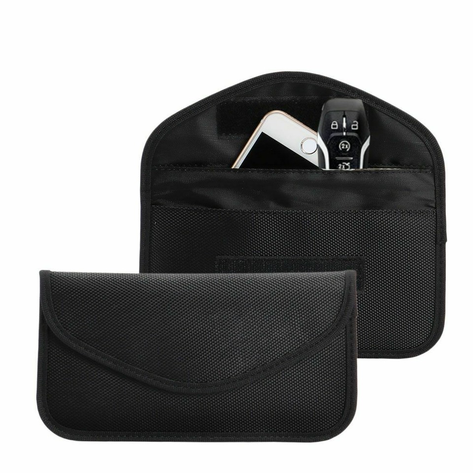 Large Faraday Bag RFID Signal Blocking Shielding Pouch Wallet for Phone ...