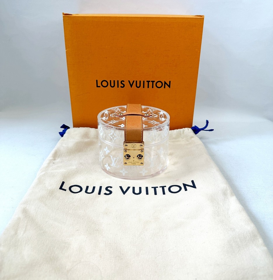 LOUIS VUITTON Scott Box Clear Monogram Print Plexiglass Case GI0203 ...