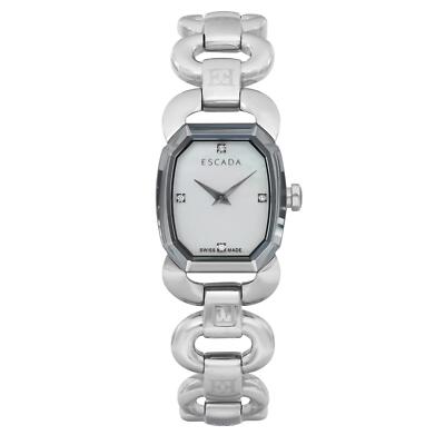 Escada Charlene Silver Tone MOP Dial Ladies Quartz Watch E2605000 | eBay