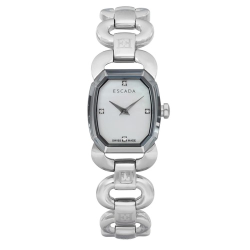 Escada Charlene Silver Tone MOP Dial Ladies Quartz Watch E2605000 | eBay