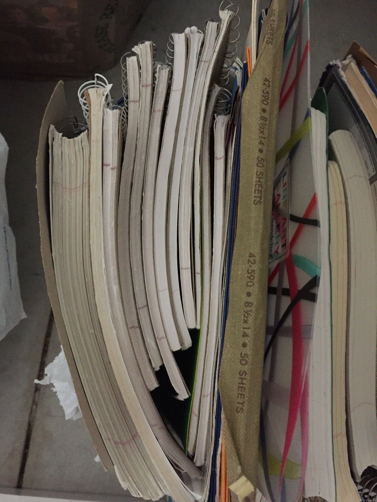 School Supplies Loose Leaf Filler Lined Paper Trapper Spiral Notebooks ...