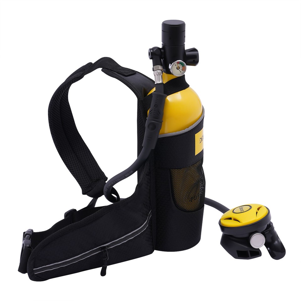 1L Reusable Mini Scuba Tank Kit Deepest 32.8ft Scuba Diving Gear 15-20 ...