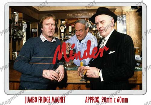 MINDER - TERRY ARTHUR DAVE IN THE WINCHESTER NEW JUMBO FRIDGE MAGNET OR ...