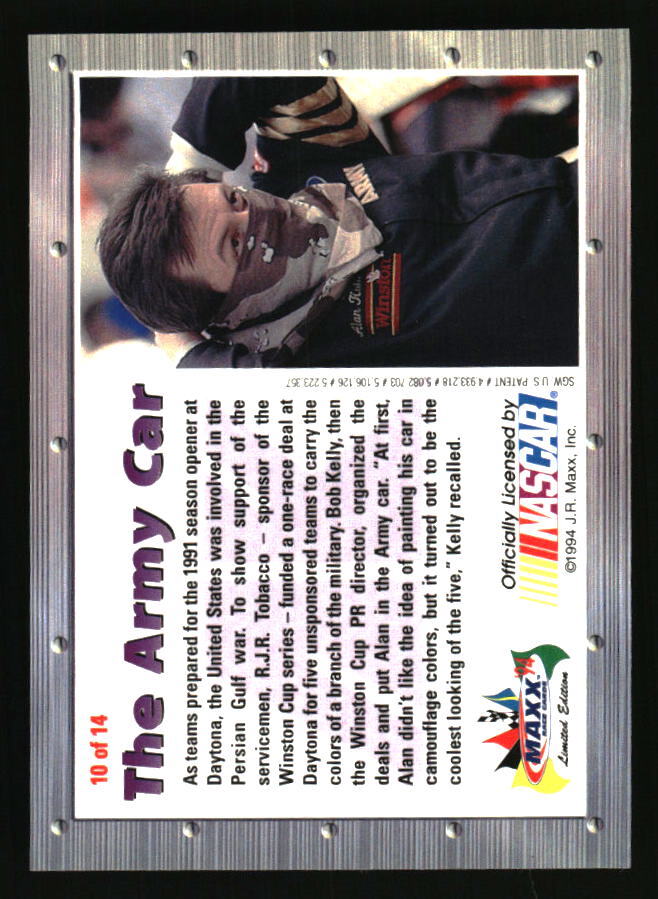 1994 Maxx Premier Plus Alan Kulwicki #10 The Army Car | eBay