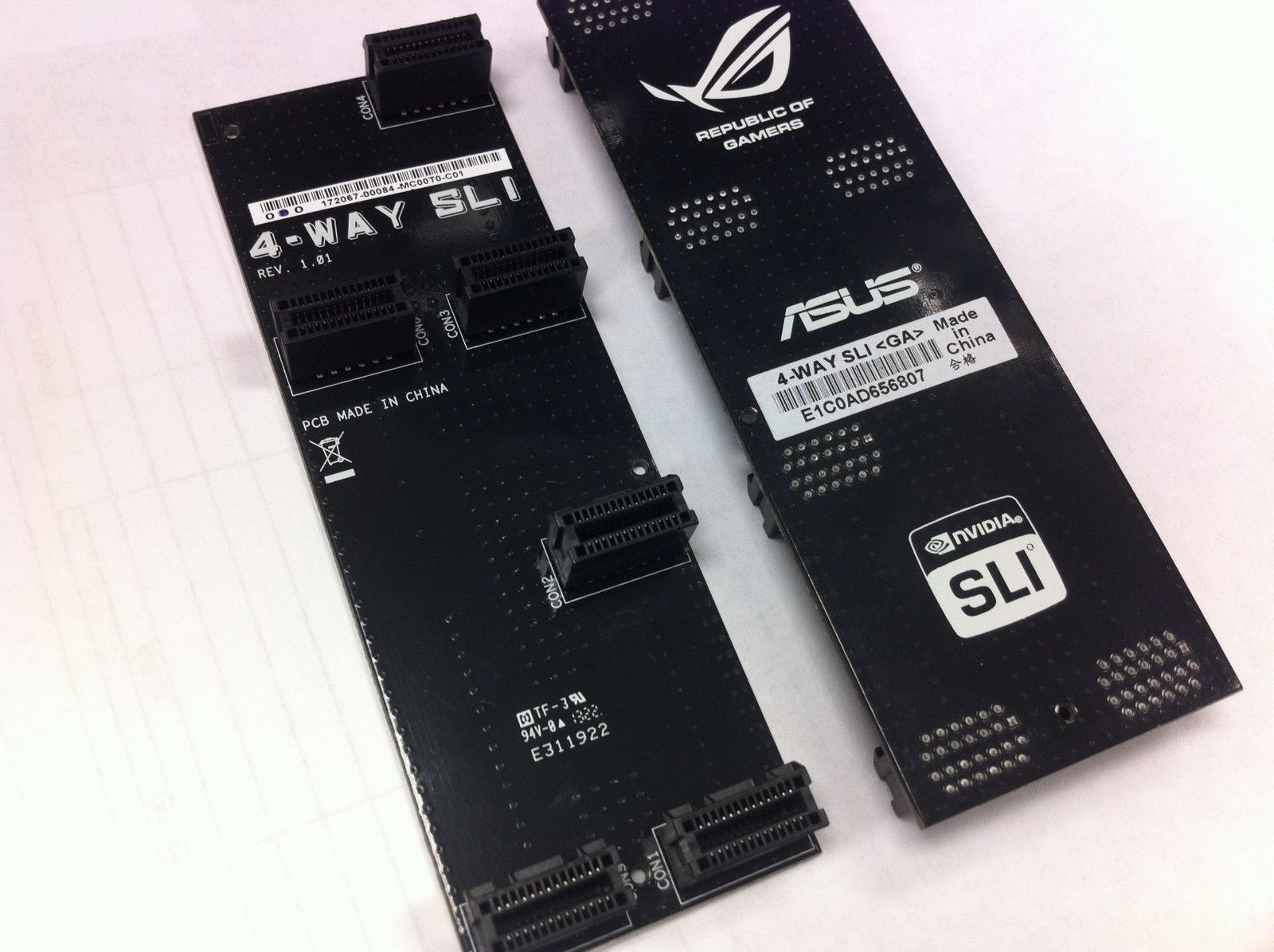 ASUS 4Way nVIDIA SLi Bridge Connector Adapter REPUBLIC OF GAMERS ...