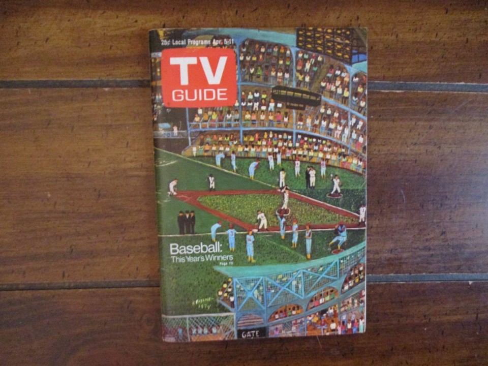 April 5, 1975 TV Guide Magazine(DOROTHY PARKER/CARIBE/STACY KEACH/CARL ...