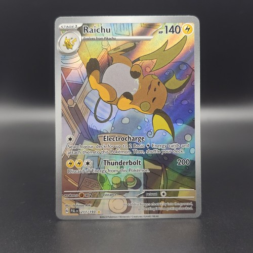 Pokémon Raichu 211/193 Illustration Rare Paldea Evolved PSA 8 | eBay