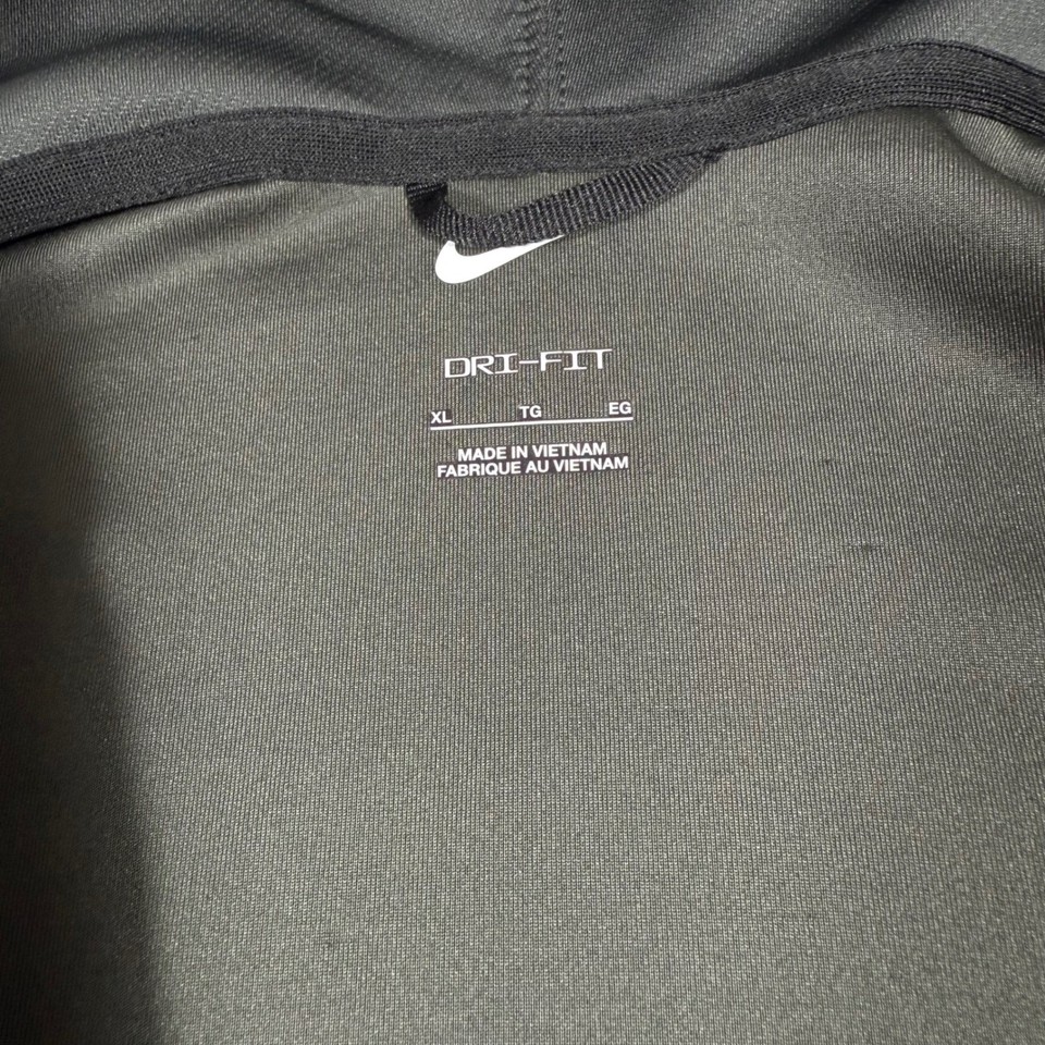 Nike Dri Fit Full Zip Hoodie Jacket Mens XL Showtime Gray Athletic ...