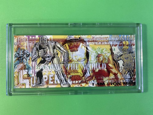 Avengers Infinity War Iron Man Tony Stark US $2 Dollar Bill Art by ...