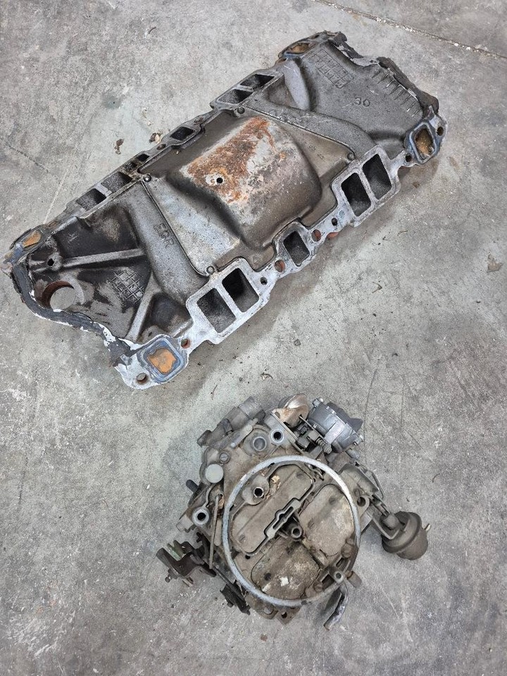 Aluminum Intake manifold carb 14057053 Chevy 1978-1985 Camaro Corvette ...