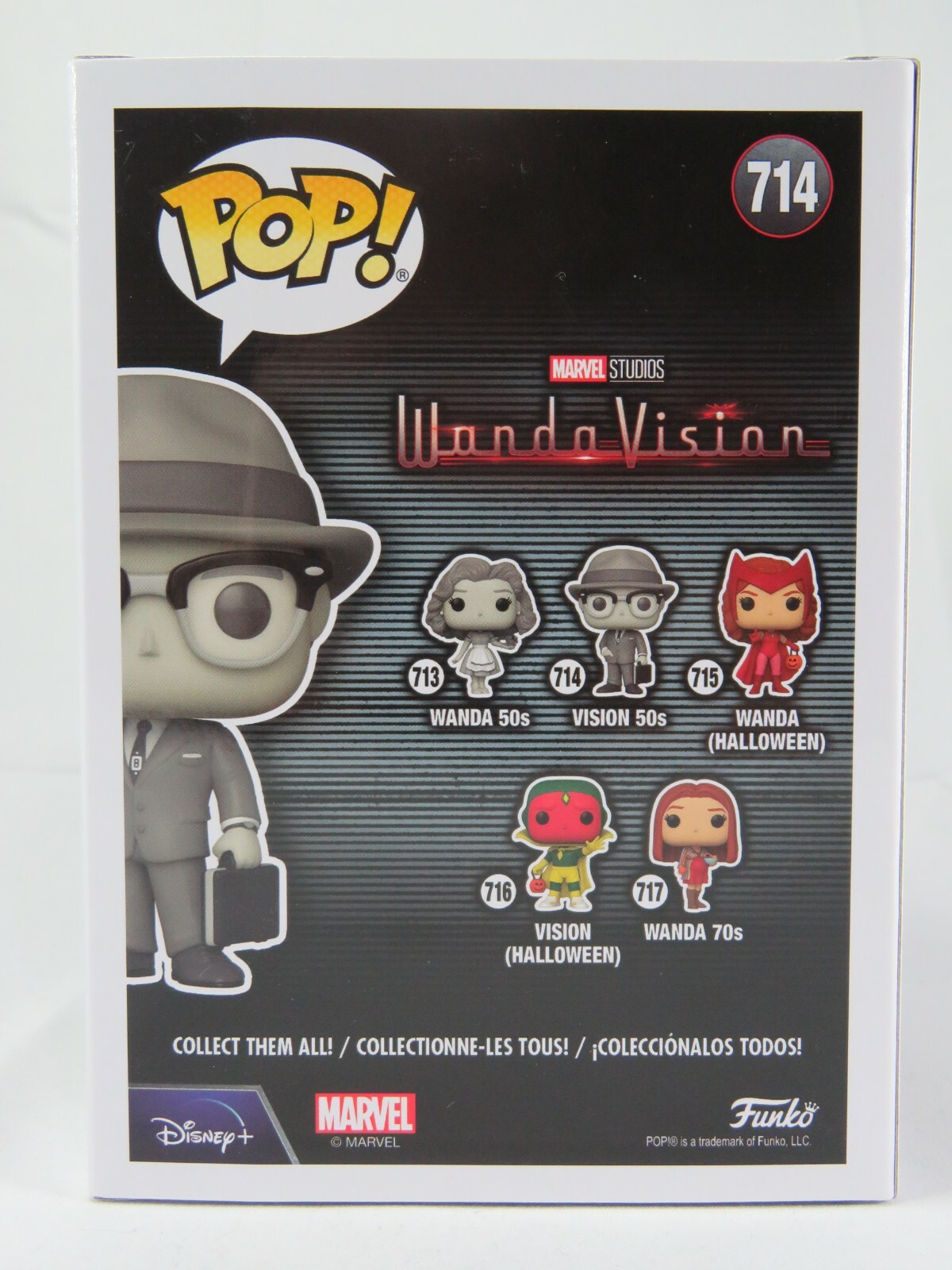 Marvel Funko Pop - Vision 50s - WandaVision - No. 714 - Free Protector ...