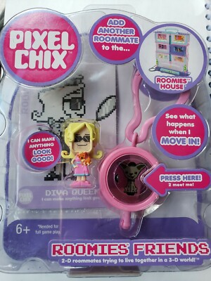 Pixel Chix Diva Queen Girl Roommate Friend for Roomies House Toy New ...