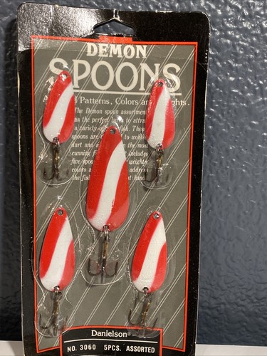 Vintage Danielson Demon Spoons Fishing Lures 5 Pack 32054006103 | eBay