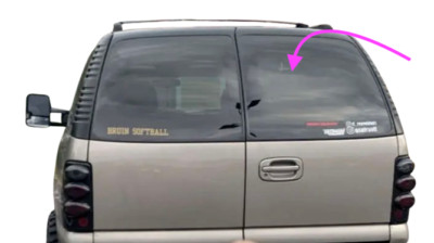 Fits 1995-1998 Chevrolet Tahoe,Suburban Rear Right Side Back Window ...