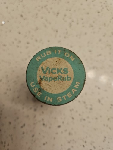 Vintage Vicks VapoRub Cobalt Blue Glass Jar with Metal Lid 2.5" | eBay