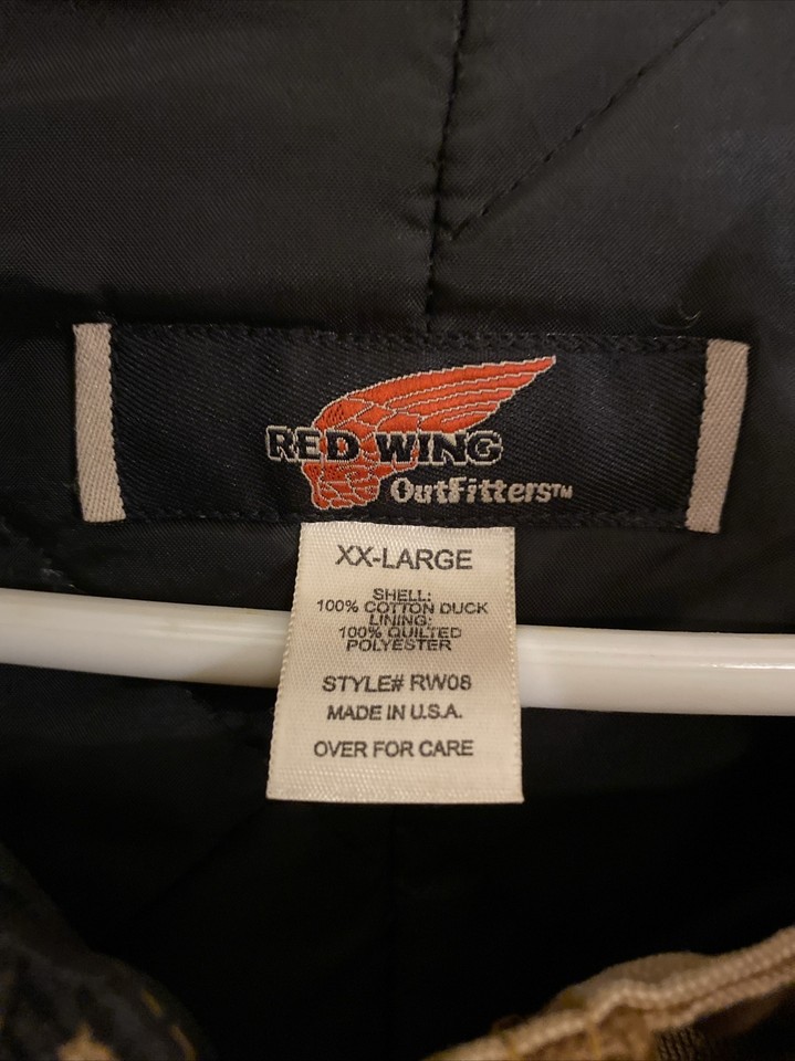 🇺🇸 USA Vintage Red Wing Coat Jacket Quilt Lined Excellent Cond Duck ...