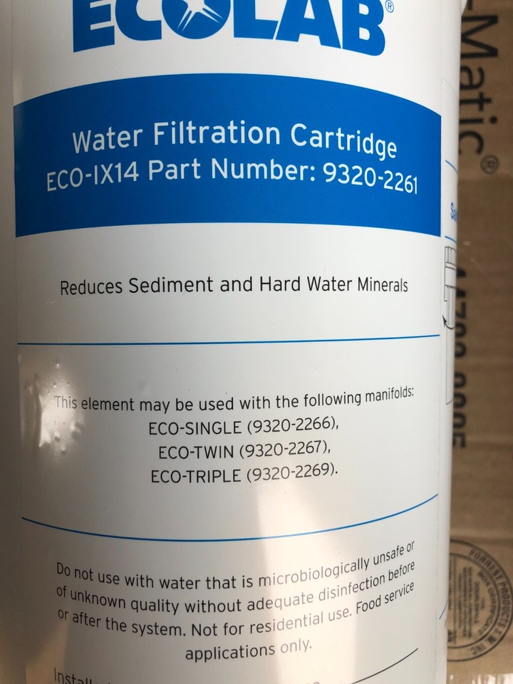 Genuine Ecolab Everpure ECO-IX14 93202261 Replacement Filtration ...