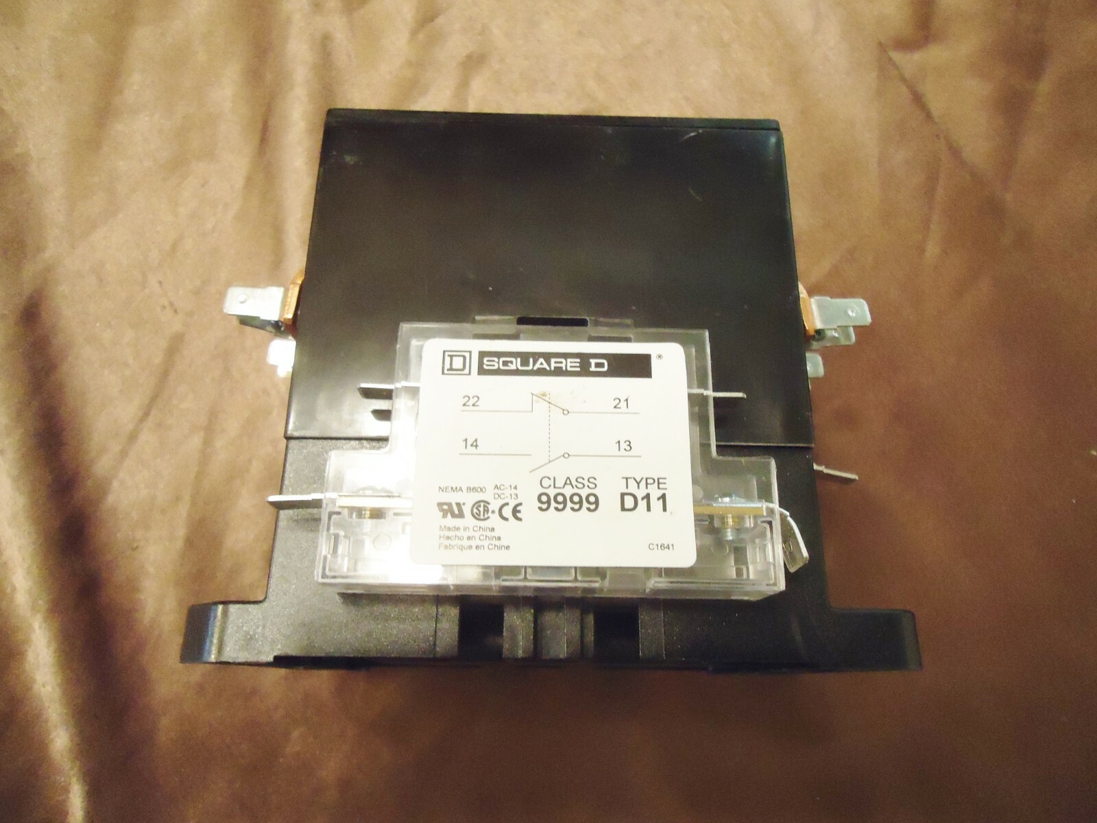 SQUARE D 8910DPA73 94A RES. 600V-MAX WITH SQUARE D TYPE D10/D11 CLASS ...