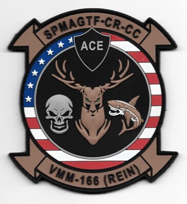 USMC Marine Medium Tiltrotor Squadron 166 (VMM-166) REIN "Sea Elk" PVC ...