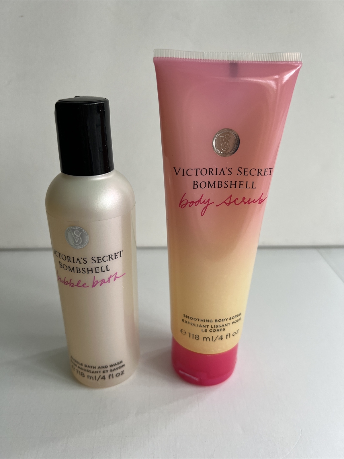 VICTORIA’S SECRET BOMBSHELL WASH AND SCRUB BUBBLE BATH 4 FL OZ EACH NEW ...
