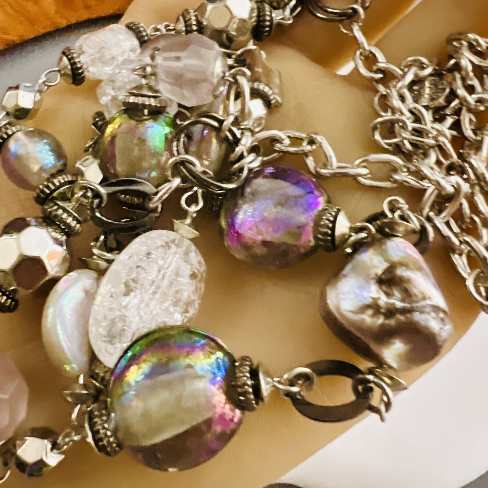 Ruby Rd Necklace Layered Chunky Statement Frosted Car… - Gem