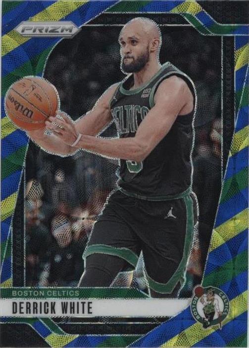 2024-25 Panini Prizm - Derrick White #66 Blue Yellow & Green Prizm for ...