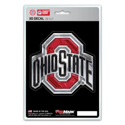 Ohio State Buckeyes Die Cut 3D Logo Decal [NEW] NCAA Car Sticker Emblem ...