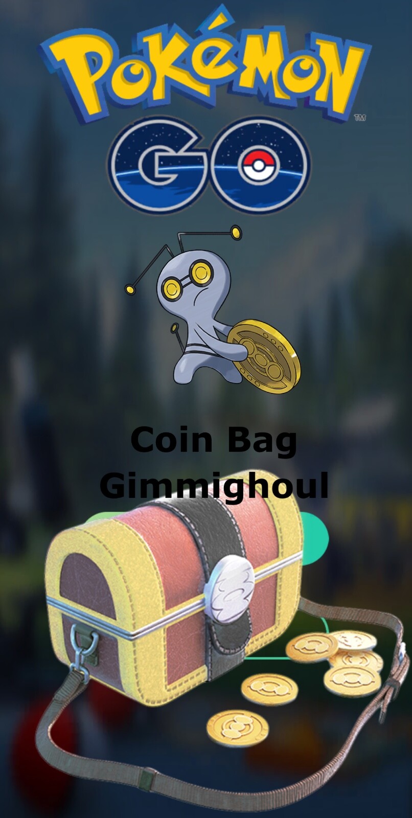 Gimmighoul Pokemon Go Coin Bag Golden Lure Gholdengo | eBay