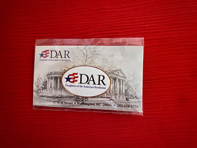 Daughters of the American Revolution DAR Oval Logo Flag Star Pin NEW | eBay