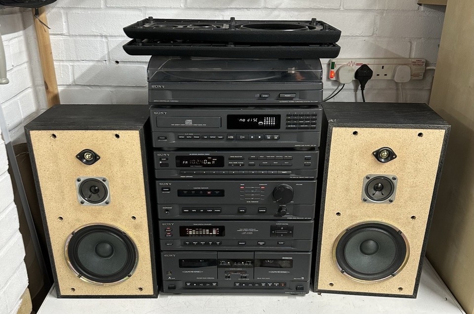 Sony HST D305 Hi-fi System CD, Cassette, Radio & Turntable. CDP M12 PS ...