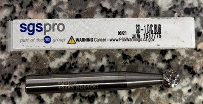 SGS Pro 12453 SD-1 1/4" Carbide Burr Ball Double Cut 1/4" Shank USA | eBay