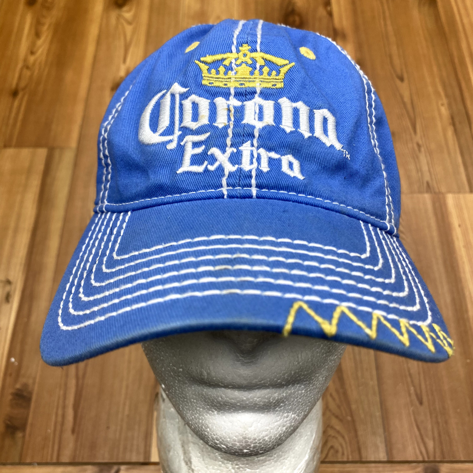 Corona Blue Corona Extra Beer Embroidered Strapback B… - Gem