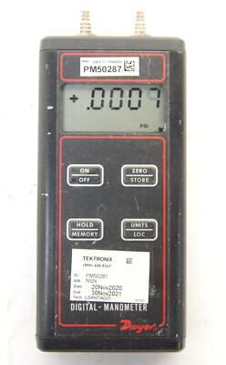 Dwyer Instruments 477-1-FM Manometer Digital, 20.00 In Wc. 10 psi | eBay