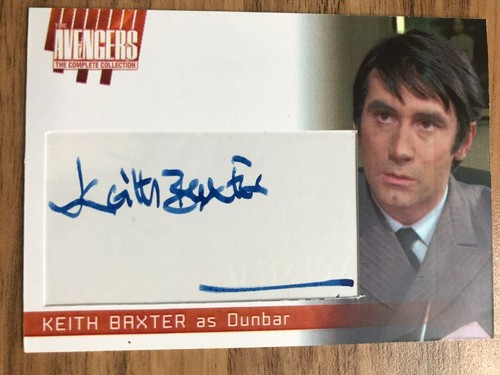 AVENGERS COMPLETE COLLECTION SERIES 3: CUT AUTOGRAPH CARD: KEITH BAXTER ...