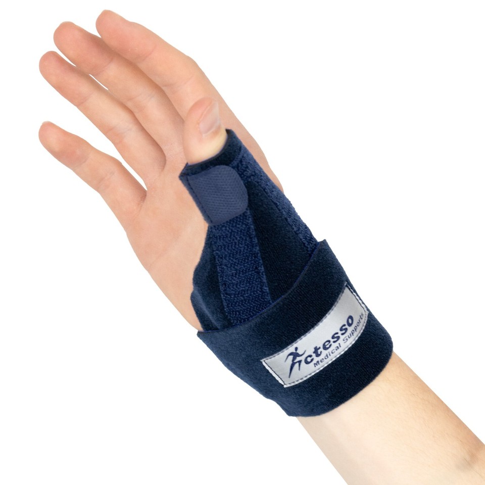 Blue Thumb Splint Support Brace Spica Left Right De Quervain's Splint ...