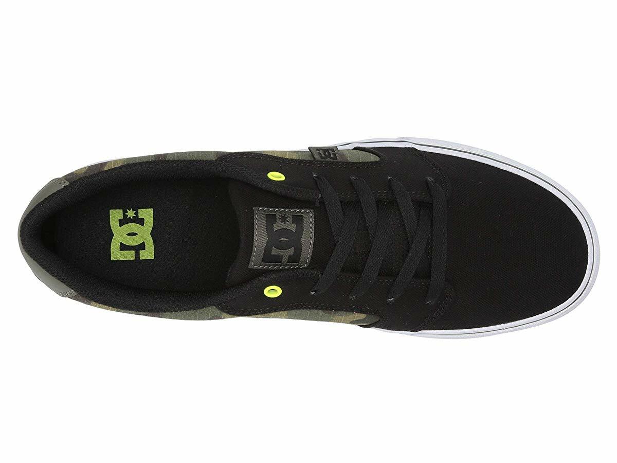 DC ANVIL CANVAS TX SE SKATE TRAINER MEN SHOES BLACK/CAMOUFLAGE SIZE 7.5 ...