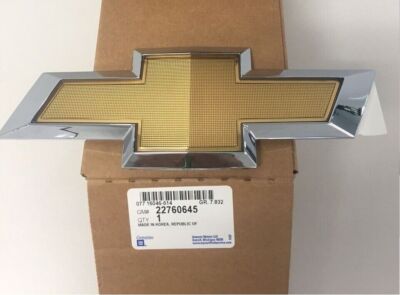 OEM NEW Front Bumper Emblem Badge Fascia Gold & Chrome 10-14 Equinox ...