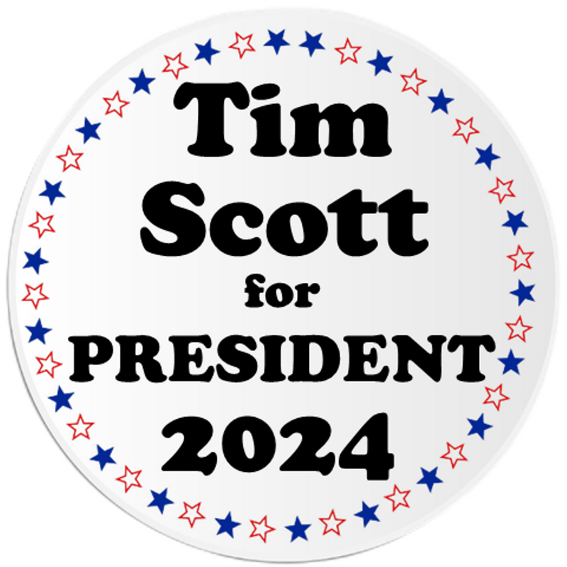 Tim Scott for President 2024 - 25 Pack Circle Stickers 3 Inch ...