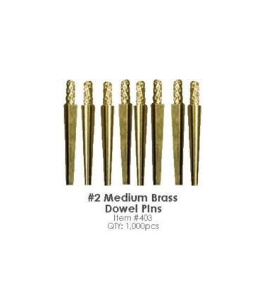 BesQual 403-1000 - Dental Lab Master Single Brass Dowel Pins #2 Medium ...