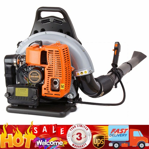 65 CC 2 Stroke Backpack Gas Powered Leaf Blower Commercial Grass Lawn ...