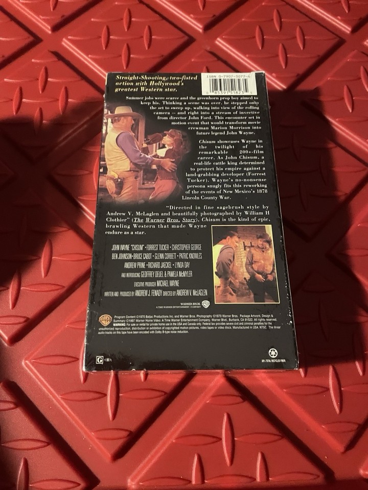 John Wayne Chisum VHS New Sealed Collectors Vintage Classic Film Cinema ...